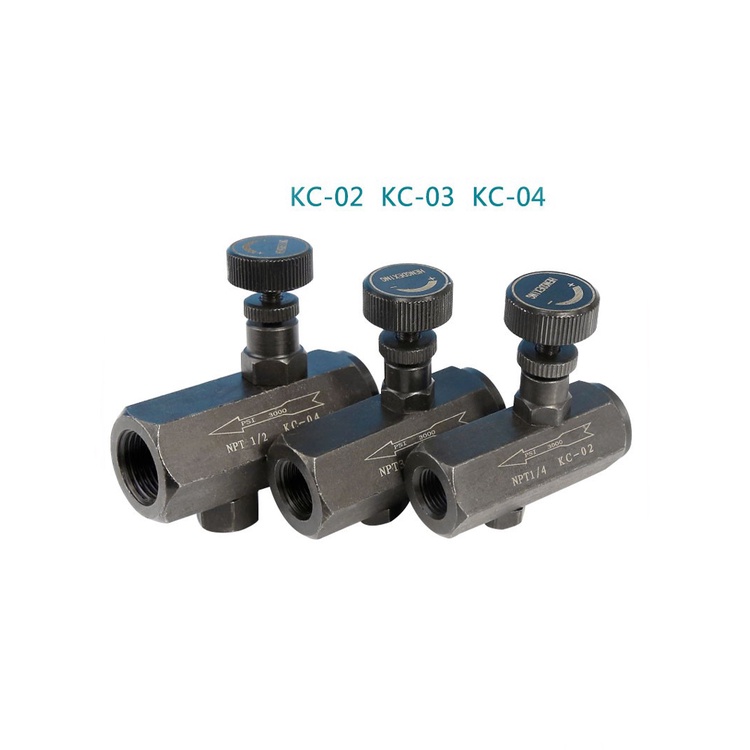 Hydraulic Pipe One-Way Throttle Valve Flow Control Valve Regulating Valve KC-02 KC-03/04/06 ...