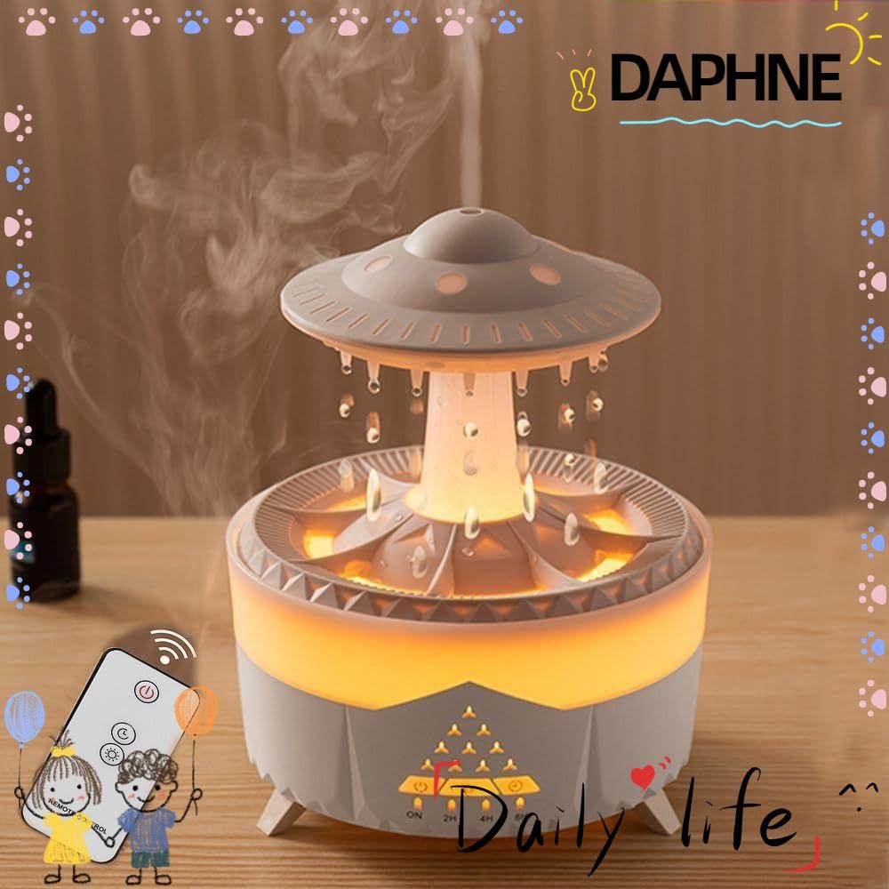 DAPHNE Aromatherapy Diffuser, Rain Cloud 7 LED Night Light Air ...