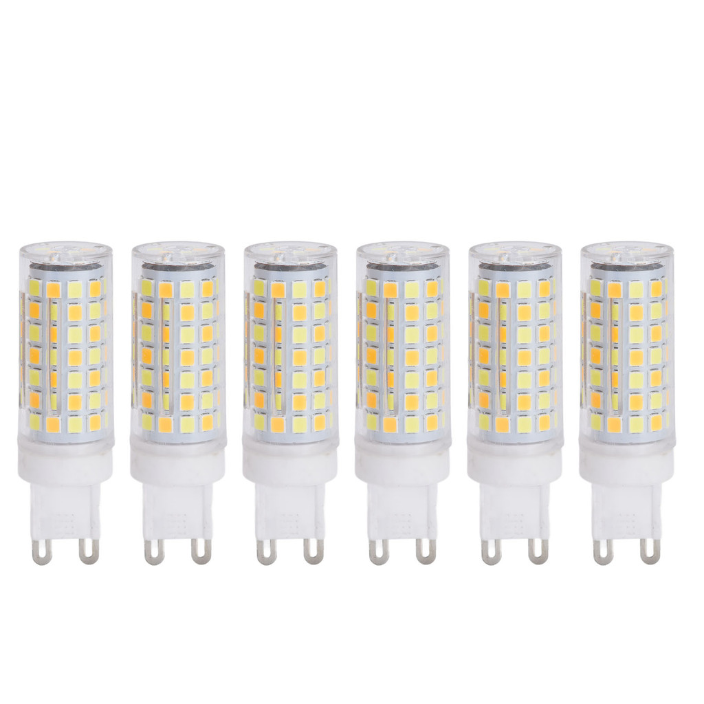 6pcs 90LED G9 Light Bulb 9W 220V Dimmable Soft Warm White LED Bulb for ...