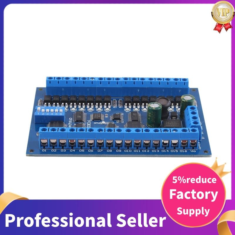 DC 12V 24V 16 Input 16 Output RS485 Remote Control Switch PLC IO Expansion Board Modbus RTU ...