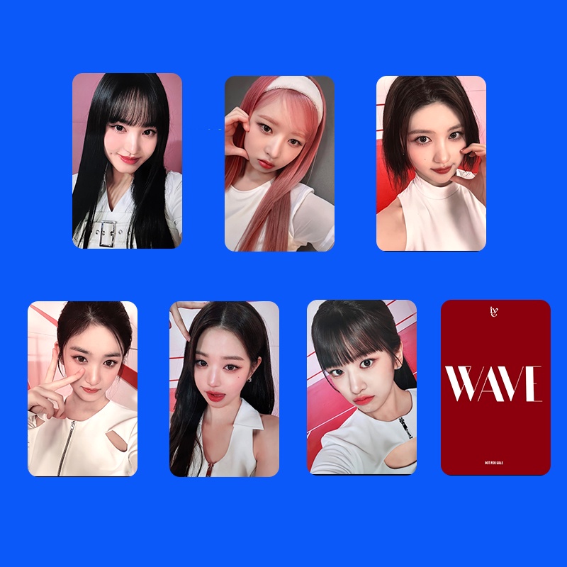 6pcs/set IVE Member Japan Album WAVE Photocards REI LIZ LEESEO WONYOUNG GAEUL YUJIN I'VE IAM ...