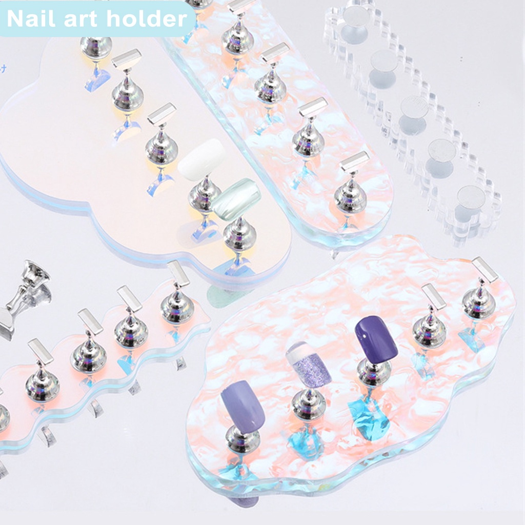 Nail Stand Sturdy Long Lifespan Nail Aurora Fantasy Practice Holder for ...