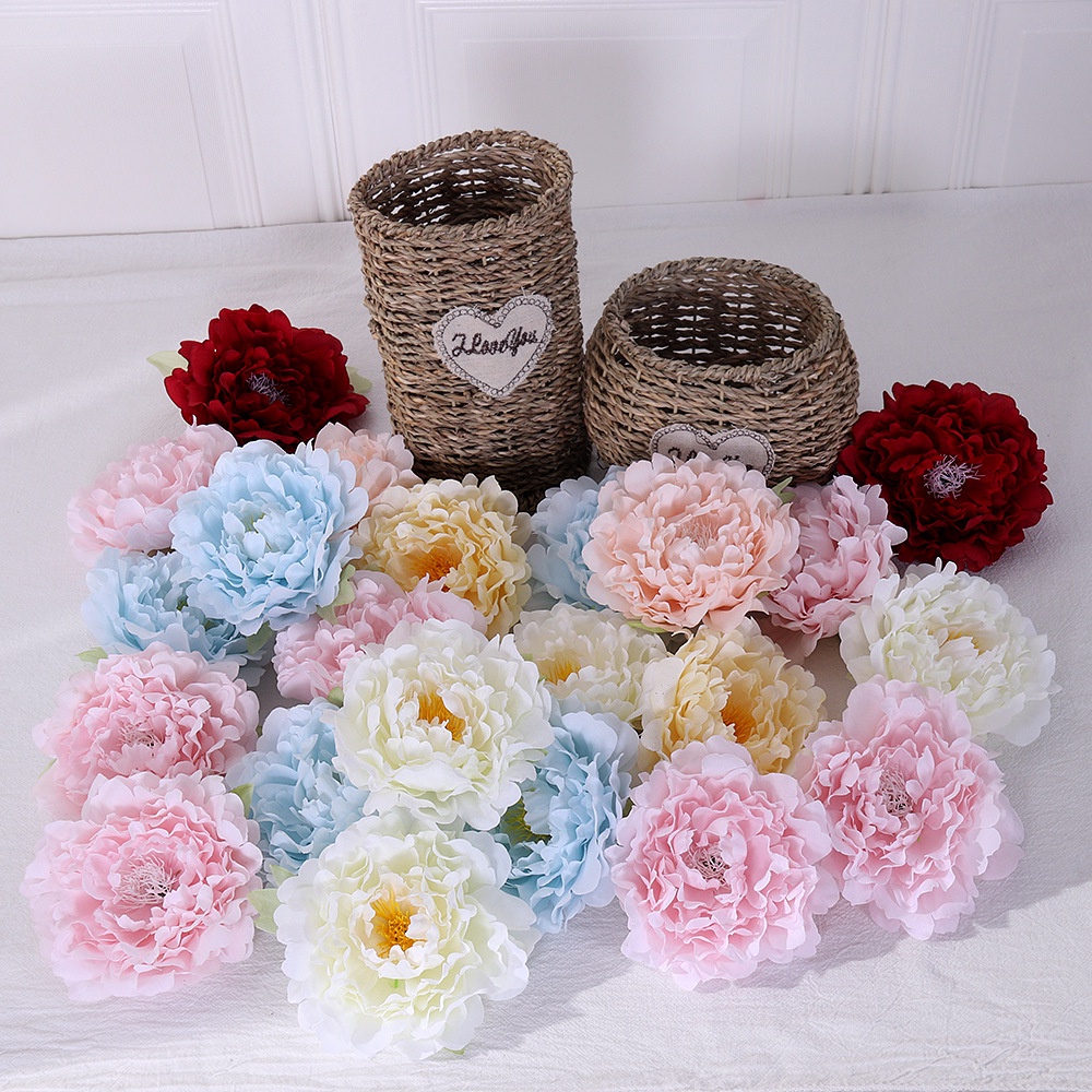 12.5cm Artificial Flower Peony Flower Head Wedding Flower Wall ...