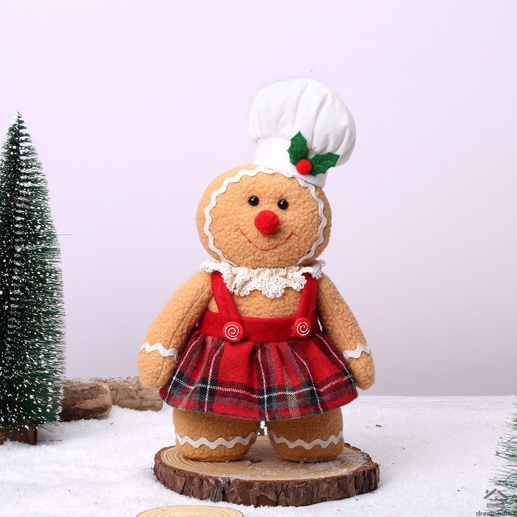 Cute Gingerbread Man Figurine Gingerbread Man with Hats Figurine ...