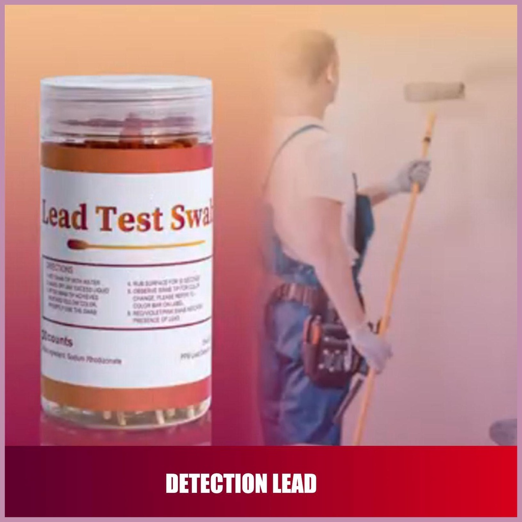 Lead Test Swabs 30pcs Test Swabs Instant Lead Test Kit for All Painted ... Lead Test Swabs 30pcs Test Swabs Instant Lead Test Kit for All Painted ...