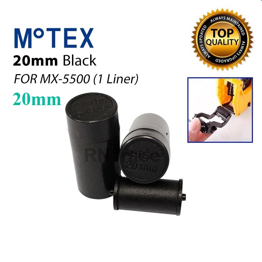 MOTEX 20mm Replacement Ink Refill Roller MX5500 MX-5500 8 digits 1 ...