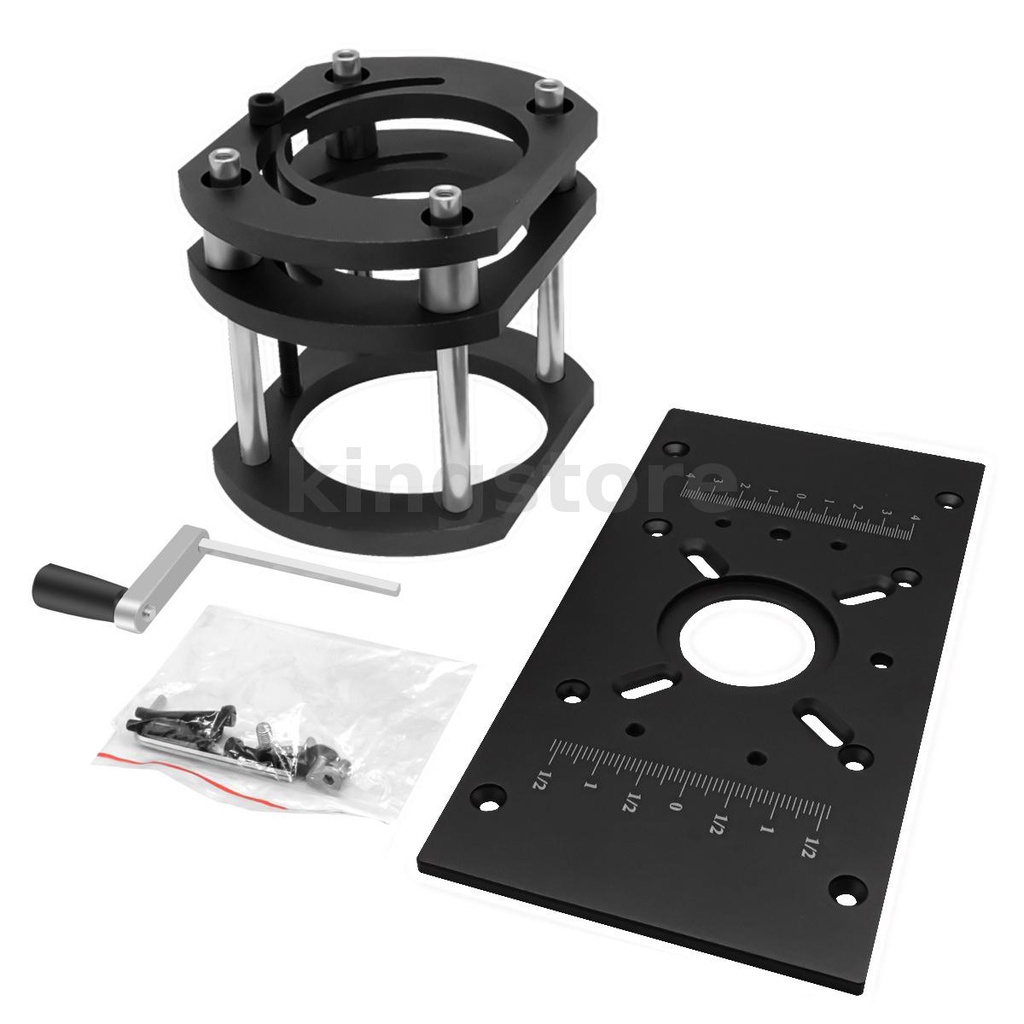 M8 Black/Red CNC Router with Aluminum Inverted Plate Lift Table and ...