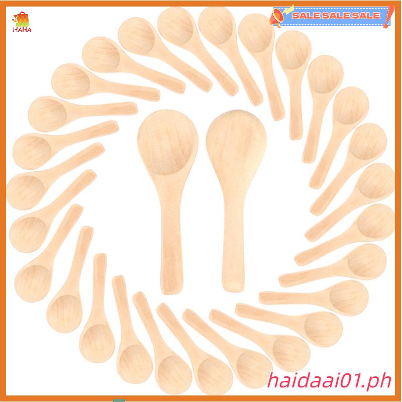 haidaai01.ph*50 Pieces Small Wooden Spoons Mini Nature Spoons Wood ...