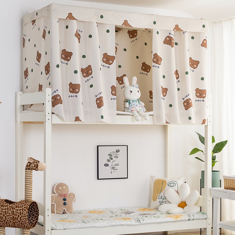 Dormitory Bed Curtain 48FT/1.2m Student Private Bunk Dormitory Desk ...