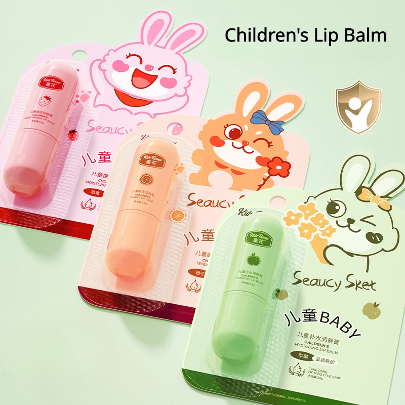 Fruity Children Baby Lip Balm Moisturizer Nutritious Anti Dry Cracking ...