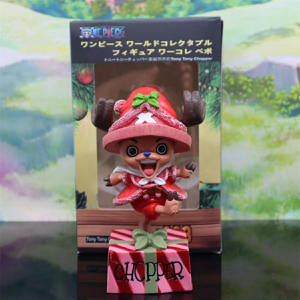 One Piece Chopper Christmas Car Figurine Birthday Gift Anime and Manga ...