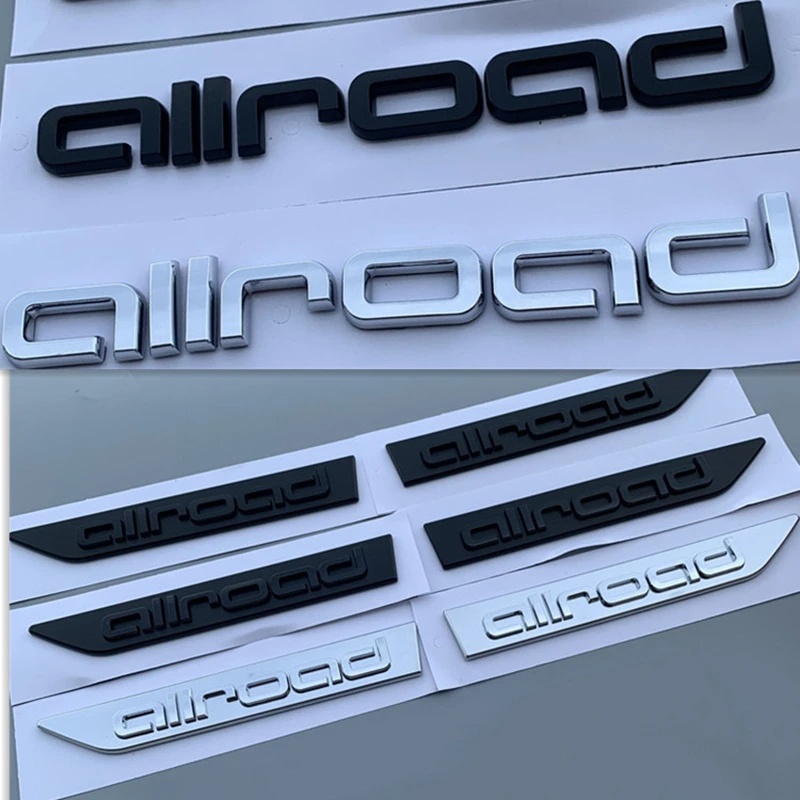 NEW 3d ABS Logo Allroad Letters Car Fender Emblem Trunk Badge for ...