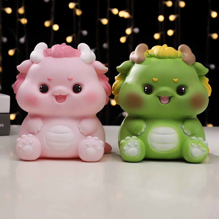 Cartoon Cartoon Longteng Teng Piggy Bank Vinyl Shock-resistant Shock ...