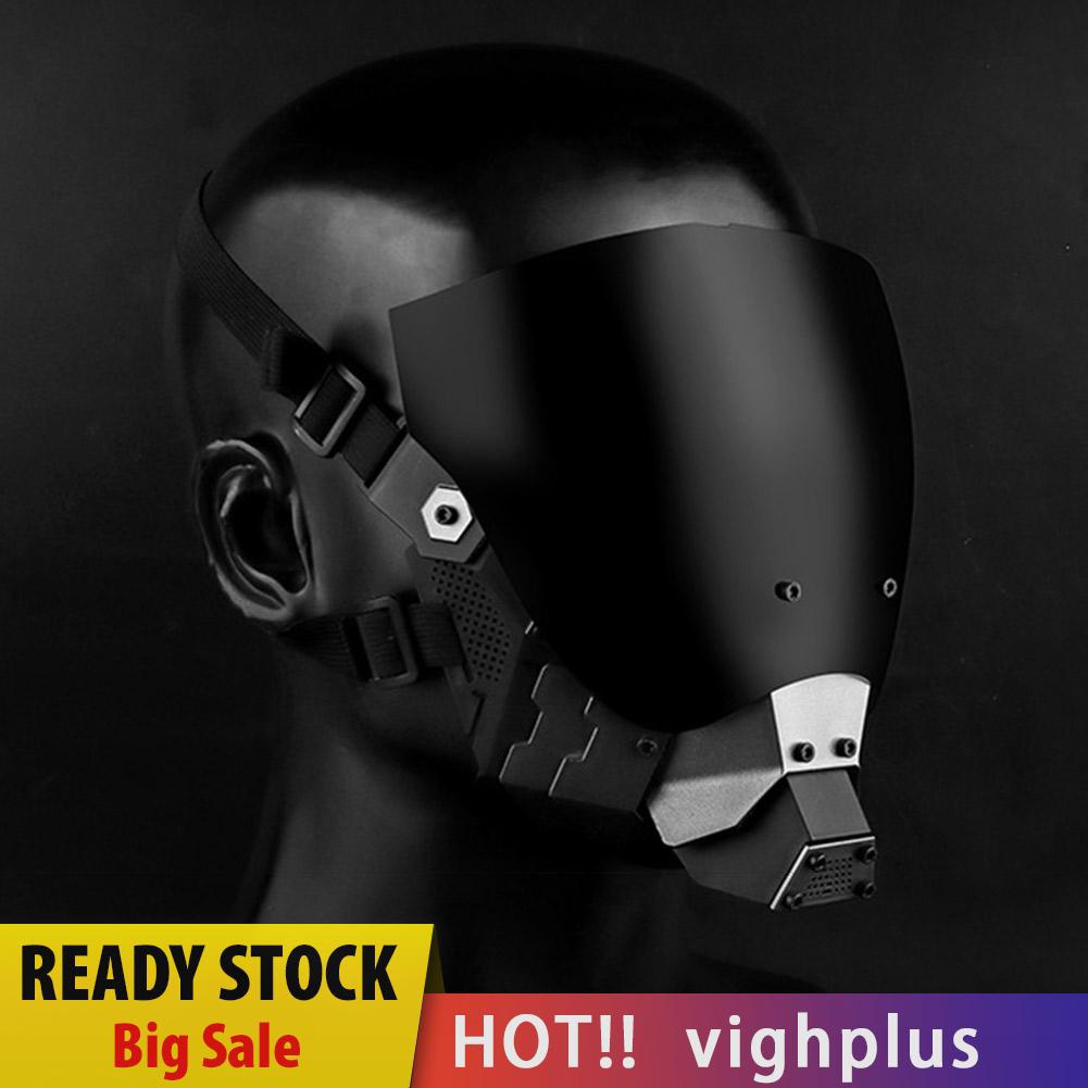 Cyberpunk Cool Cosplay Masks Breathable Commander Mask Removable ...