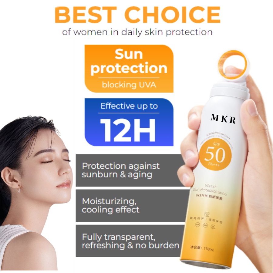 Sunscreen Mist SPF50+ PA+++ Moisturizing Sunblock Spray Anti UV Face ...
