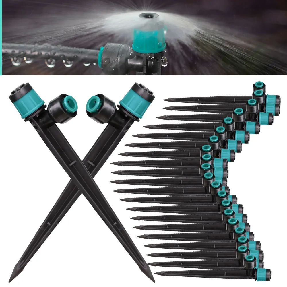 10PCS 14CM Vortex Irrigation Sprinkler Drip Emitter Adjuatable Full ...