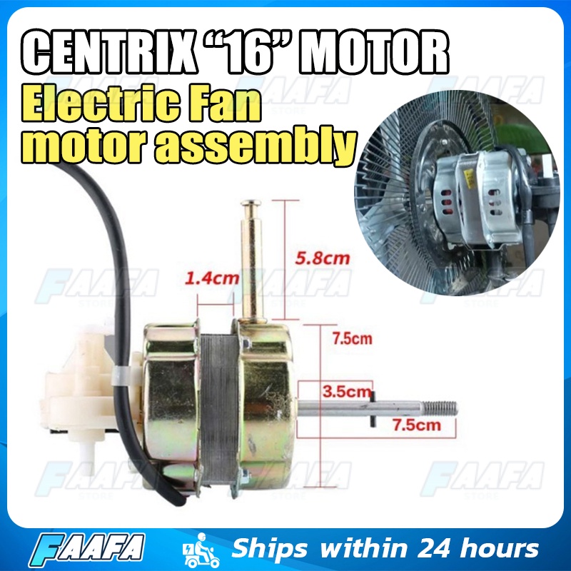 16" motor for Standfan electric fan motor assembly Real Copper Free ...