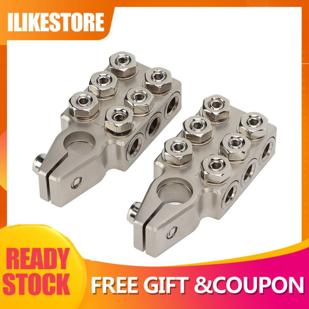 Ilike Battery Terminal Clamps Positive Negative Lead Acid Battery ...