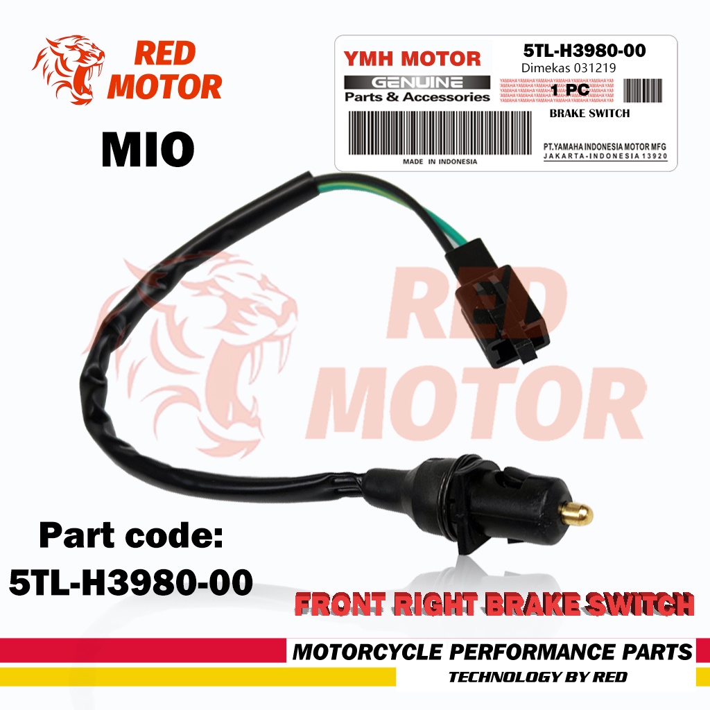 Mio/MIO SOUL Front Right Brake Switch 5TL-H3980-00 | Shopee Philippines