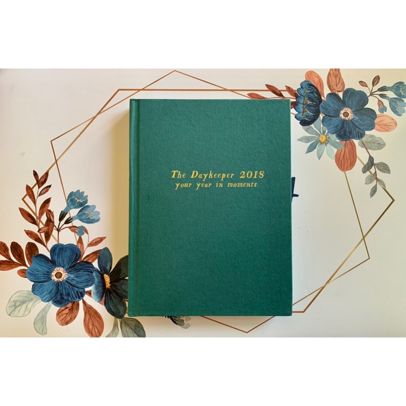 ♞The Daykeeper 2018 Hardbound Outdated Planner Journal Agenda Diary ...