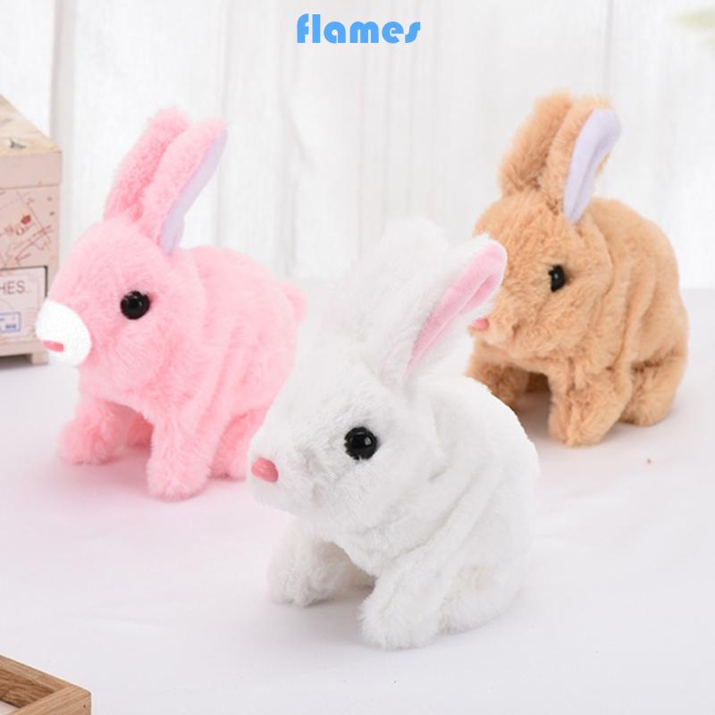 FL Electric Rabbit Toy Plush Bunny Battery Operated Hopping Animal ...