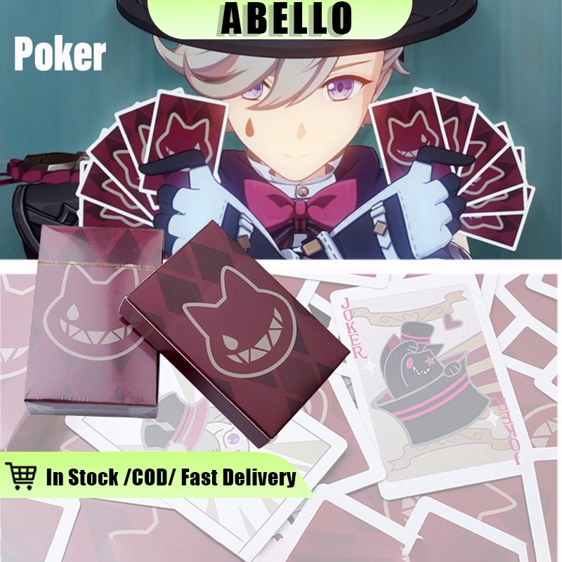 Anime Genshin Impact Lyney Playing Cards Genshin Poker Cards Fans ...