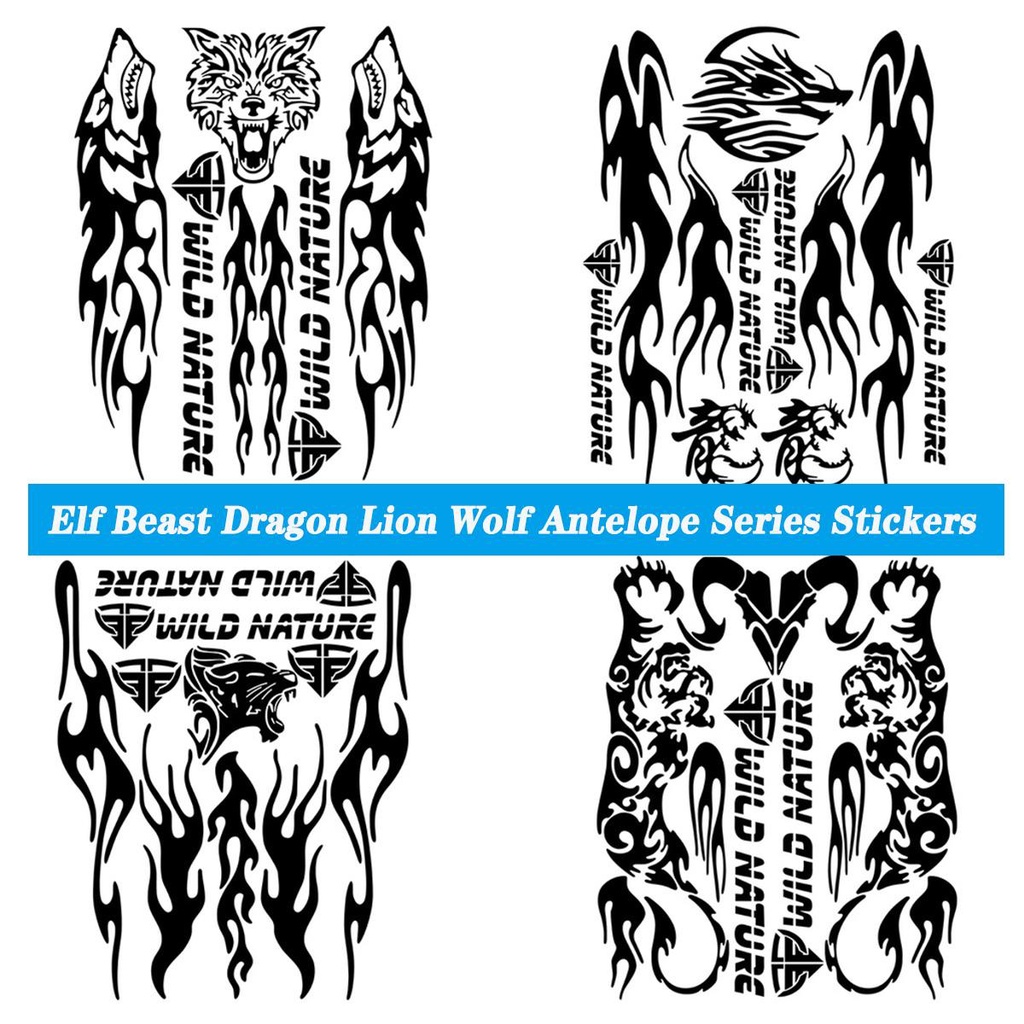 Spirit Beast Dragon Lion Wolf Antelope Series Motorcycle Full Body ...