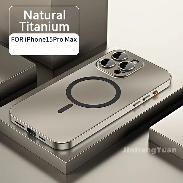 High Quality Luxury Titanium Gold Aluminum Alloy Frame PC Back Cover ...