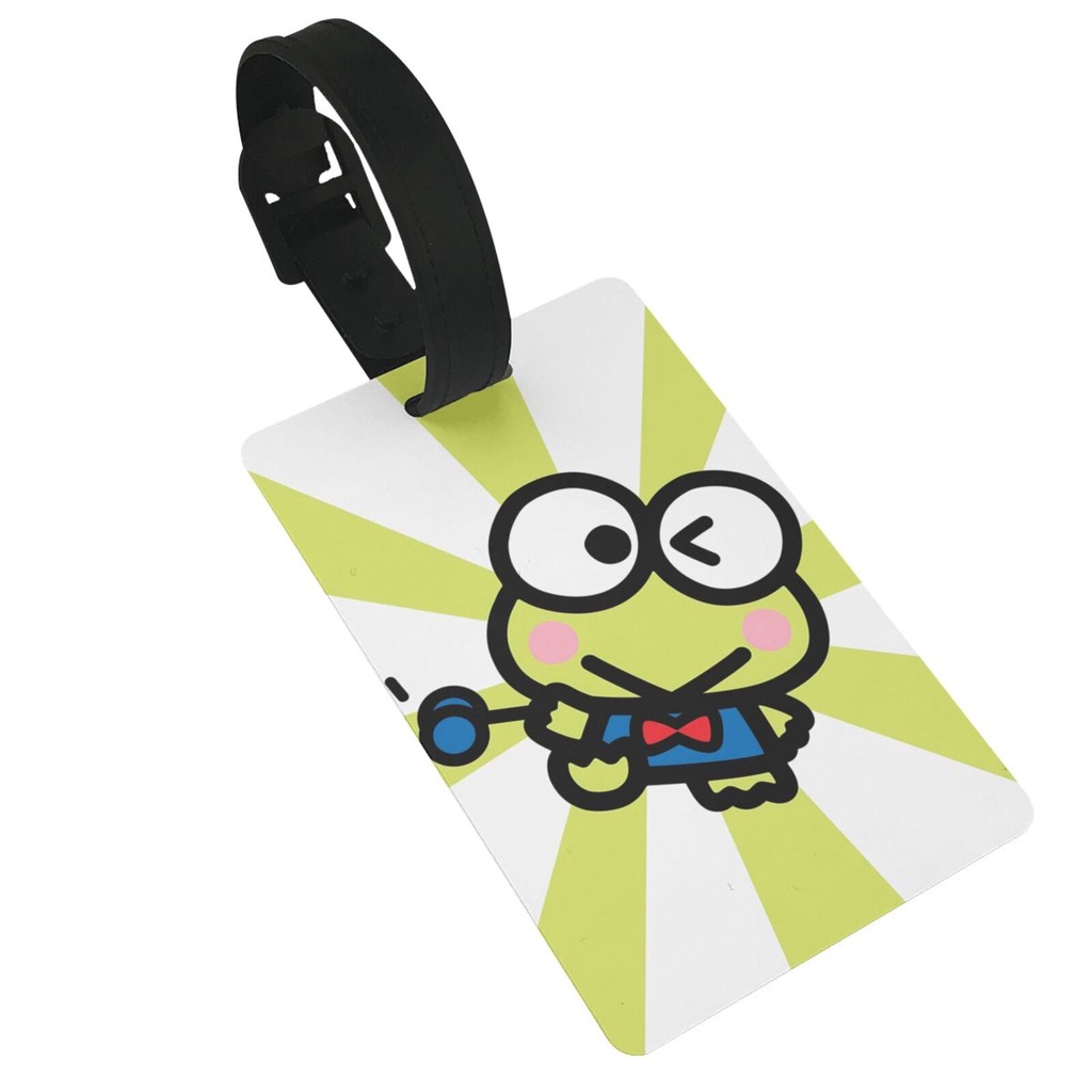 Sanrio Keroppi Luggage Tag Suitcase Name ID Card Labels Identifiers PVC ...