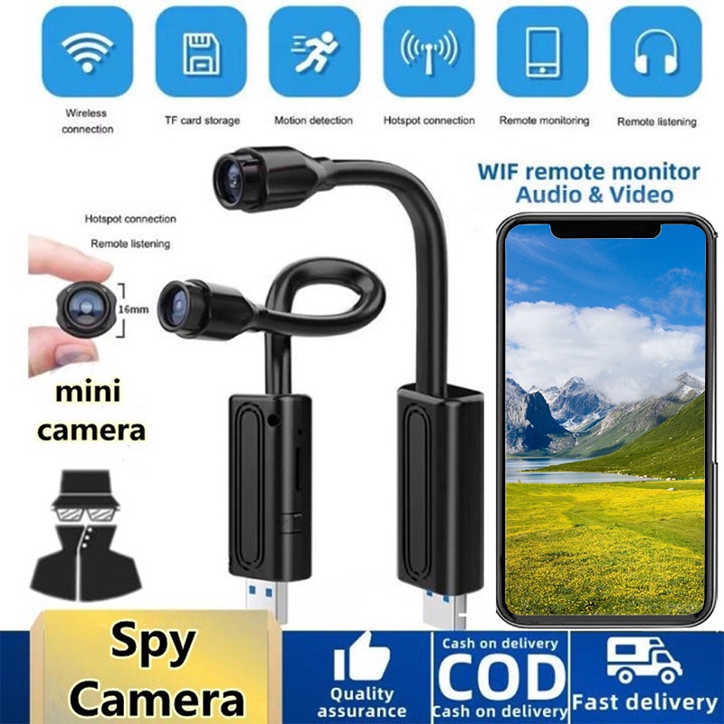 Wifi HD Smart Mini USB IP Camera CCTV Security Spy Cam Wireless Connect ...
