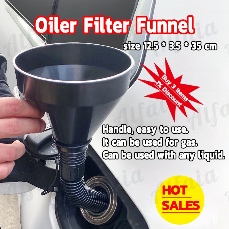 Alfaia Oiler Filter Funnel Car Motorcycle Refueling Longer Filter ...