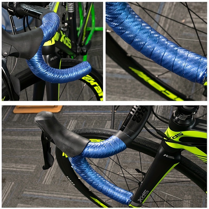 1 Pair Handle Bar Tape Road Bike Drop Bar Tape for Fixie with Bar Plugs ...