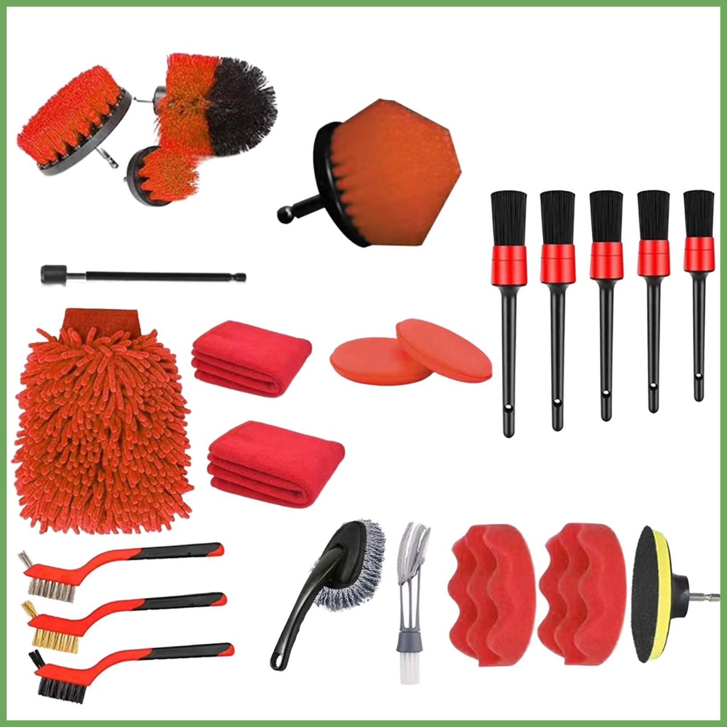 Car Wheel Brush Wheel Rim Brush Rim Cleaner Brush Car Detailing Wheel ...