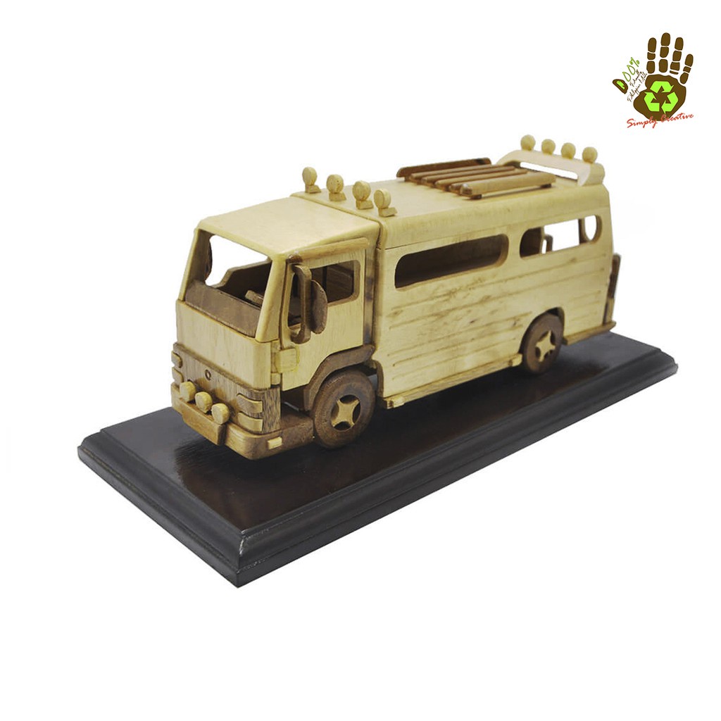 Simply Creative Wood Miniature Philippine Jeepney Elf Model | Shopee ...