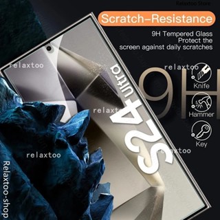 2in1 Full Cover Screen Tempered Glass For Samsung Galaxy S24 Ultra Plus ...