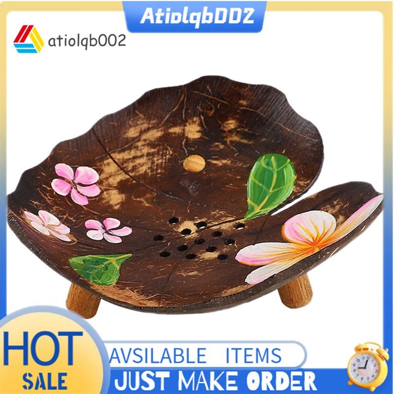 Coconut Shell Making Dish Coconut Soap Tray Holder Storage Soap Holder ...