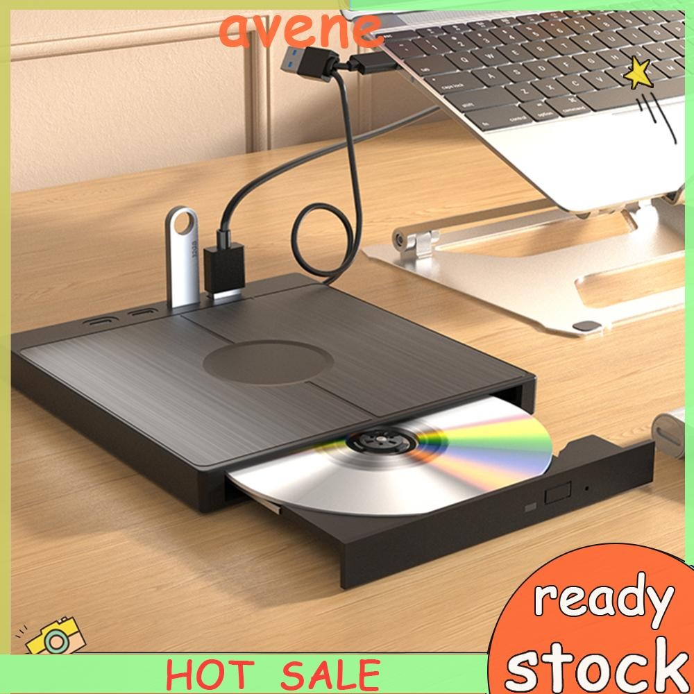 7 in 1 USB 3.0 External CD/DVD Drive with 2 USB/Type-C Ports 1 TF/SD ...