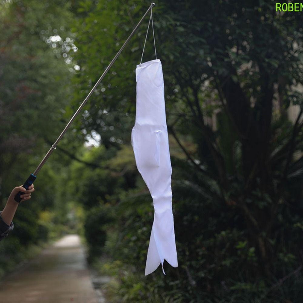 ROBEN Blank Japanese Koi Fish Flag, White Traditional Japanese Carp ...