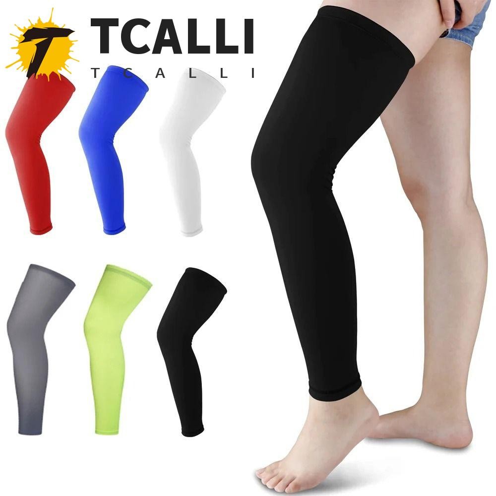 TCALLI Full Leg Sleeves, Breathable Knee Calf Sleeves Long Compression ...