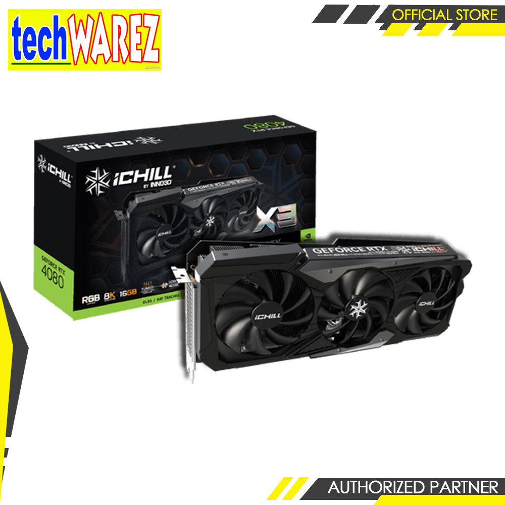 Inno3D NVidia GeForce RTX 4080 GDDR6X 16GB iCHILL X3 Graphics Card ...