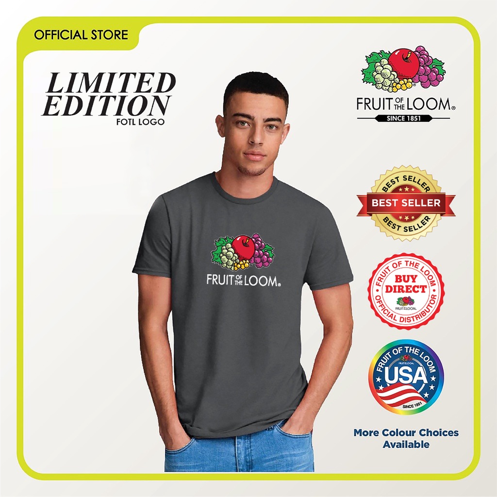 Fruit of The Loom LIMITED EDITION FOTL LOGO T-shirt | Shopee Philippines