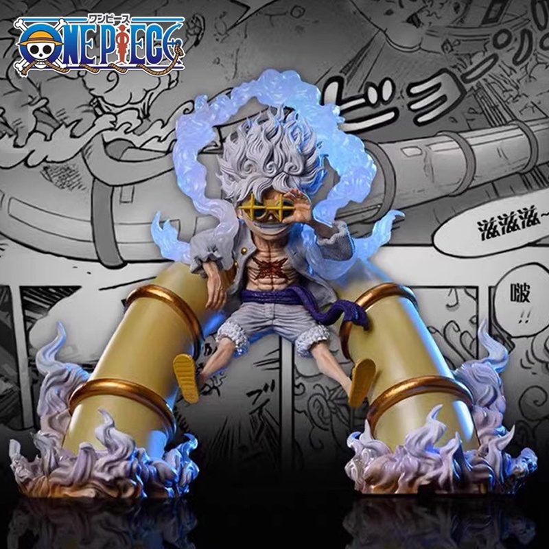 13cm One Piece Gear 5 Luffy Figure Anime Monkey D Luffy Action Figurine ...