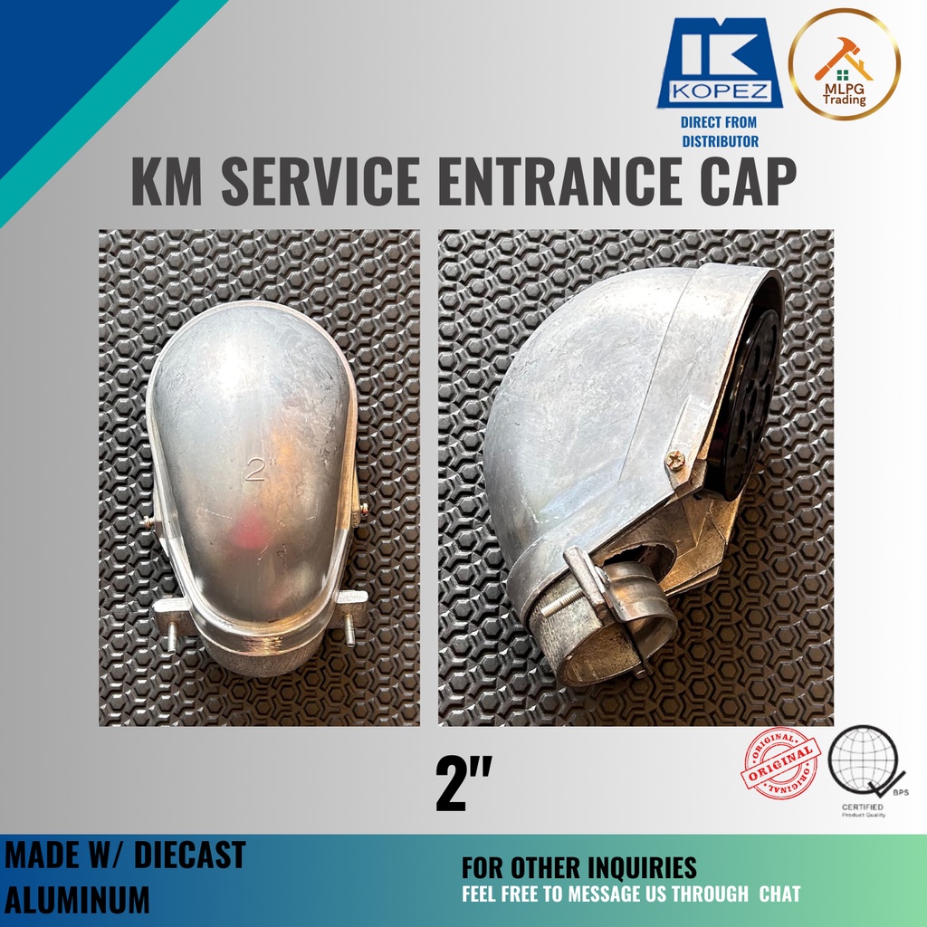 KOPEZ Heavy Duty KM Service Entrance Cap (2") (KM- 2728)Made w/ Diecast ...