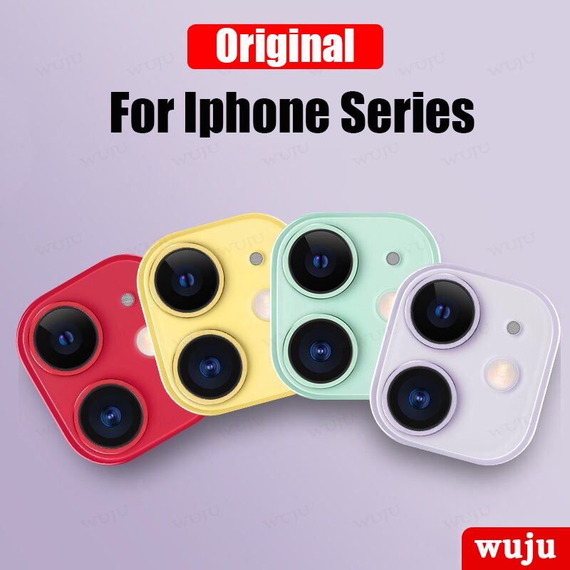 WUJU Tempered Glass Full Cover Colourful Camera Lens Protector ...
