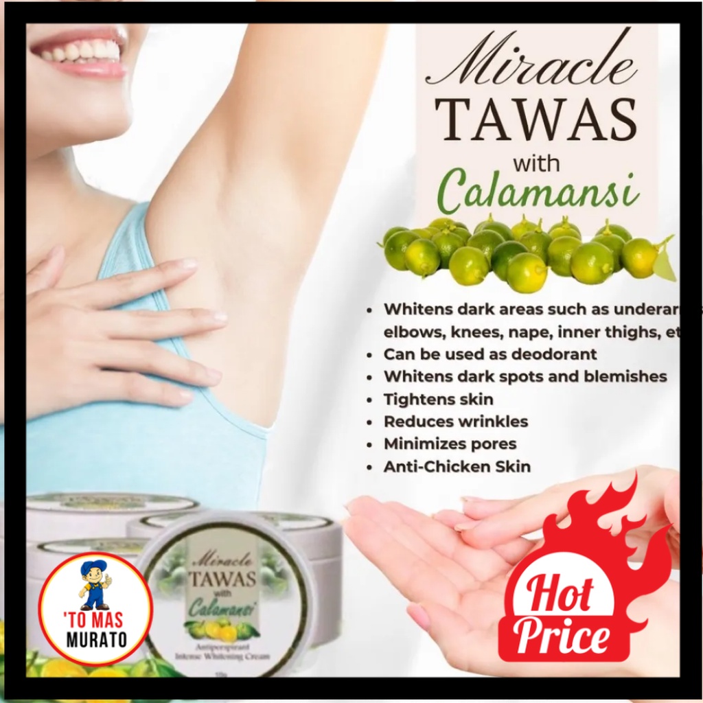 TMM Miracle Tawas Cream with Calamansi: Underarm Whitening, Anti ...
