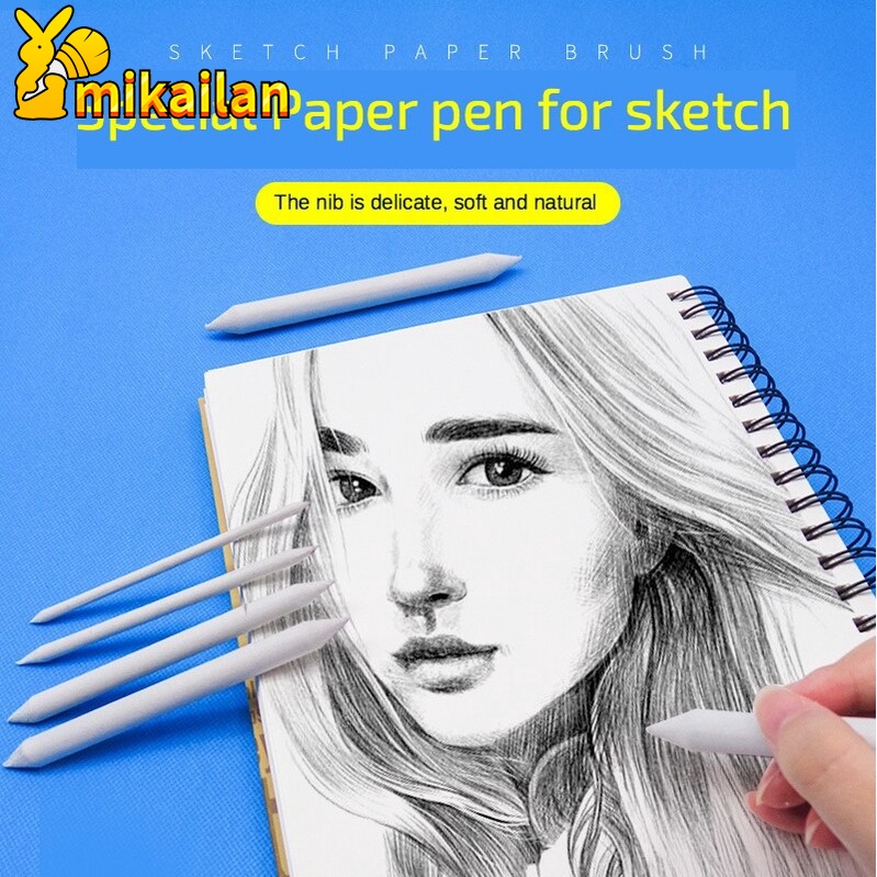 Profession Sketch Art White Drawing 3/6/12pcs/set Blending Smudge Stump ...