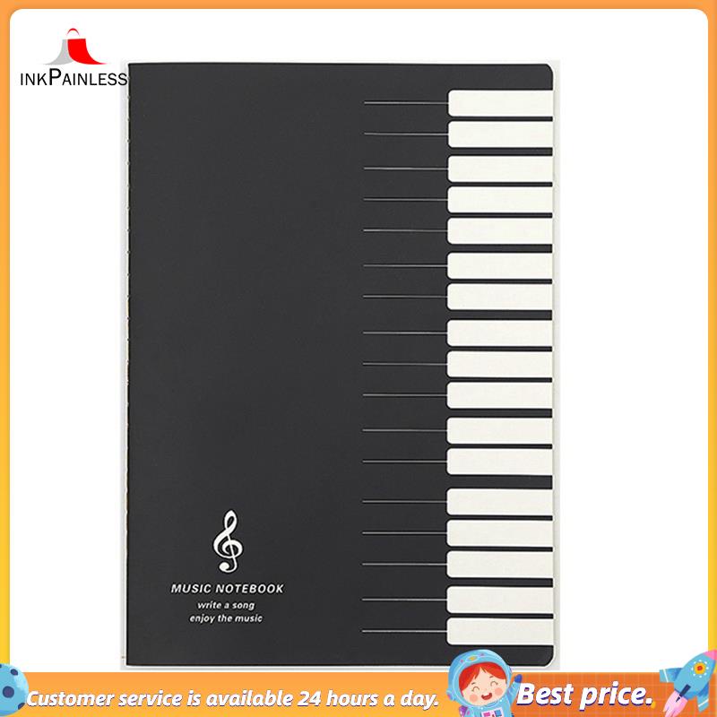 【inkpainless】Five Lines Music Notes Notebook Music Tab Staff Stave ...