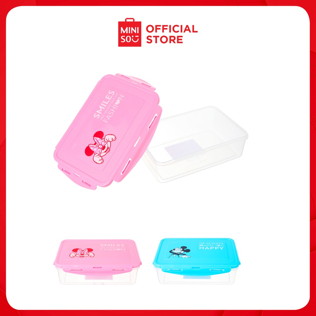 MINISO Disney 100 Smile Faces Collection Food Storage Box (1000mL ...