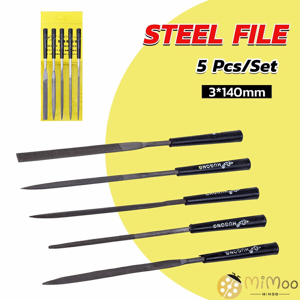 MiMoo Mini Steel File Set Diy Wood Rasp File Needle Jewelry Polishing ...
