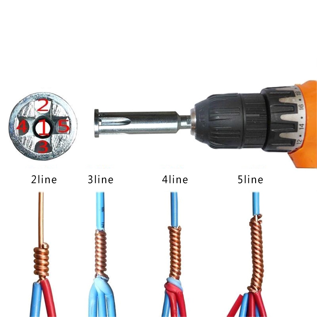 2 In 1 Automatic Wire Stripper Twisted Wire Tool Quick Automatic ...